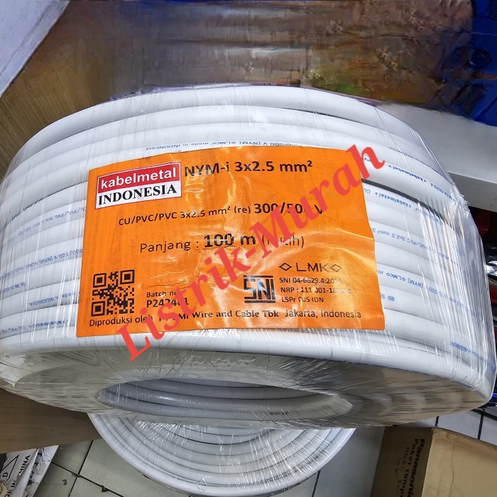 Jual Jual! Kabelmetal Kmi Nym 3X2.5 Mm2 Kabel Listrik 100Meter 100M Kawat Tunggal | Shopee Indonesia