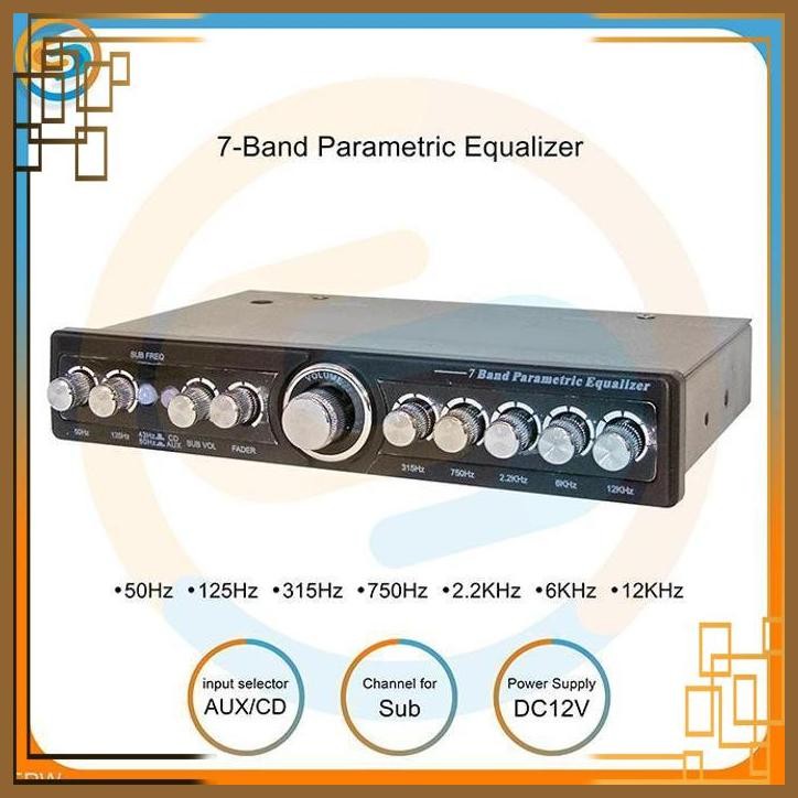 Jual [ATS] parametrik Pre amp parametric equalizer preamp 7 band tombol ...