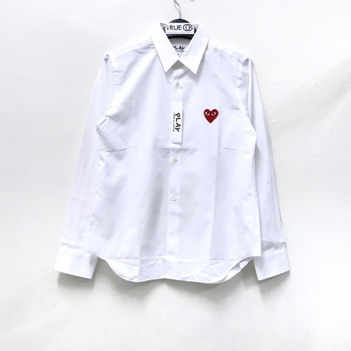 Jual Comme Des Garcons Cdg Play Kemeja White 100% Original Terbaru ...