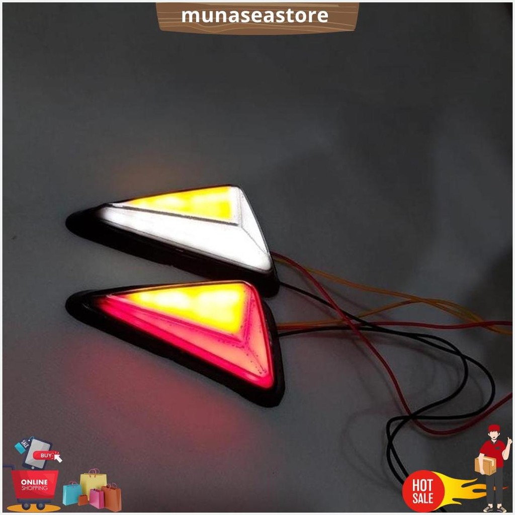 Jual Lampu Sen Vering Ninja R15 Gsx Cbr Lampu Sen Tempel Led Segitiga Universal Bisa Cod ...