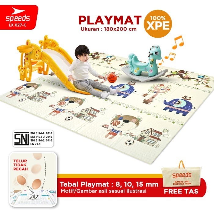 Jual SPEEDS Matras Lipat Bayi Playmat Foldable Keluarga 027-15-C (10mm ...