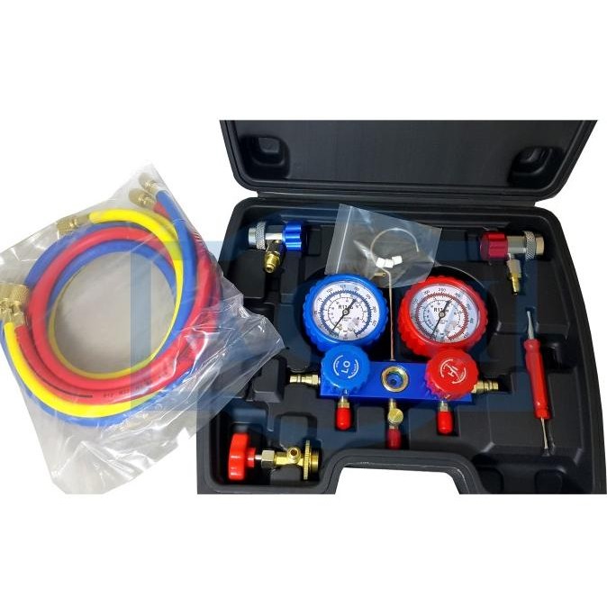 Jual Meteran Manifold ACM Alat isi Freon Refrigerant AC Mobil/Rumah ...