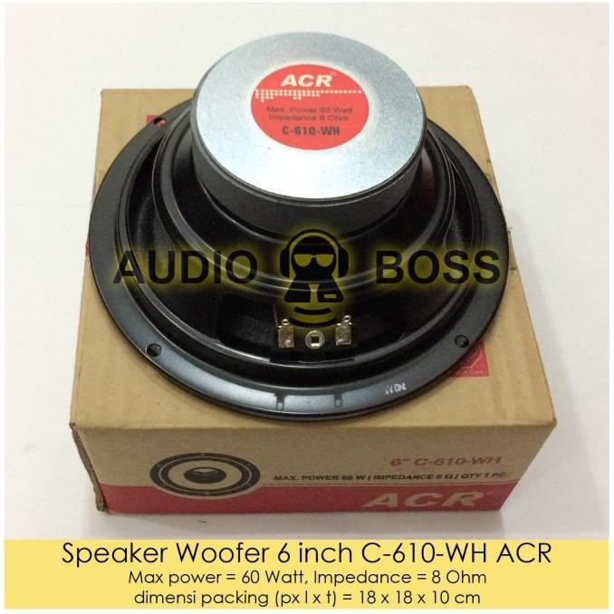 Jual Speaker Woofer 6 Inch C-610-Wh Acr / Acr C 610 Wh Woofer | Shopee ...