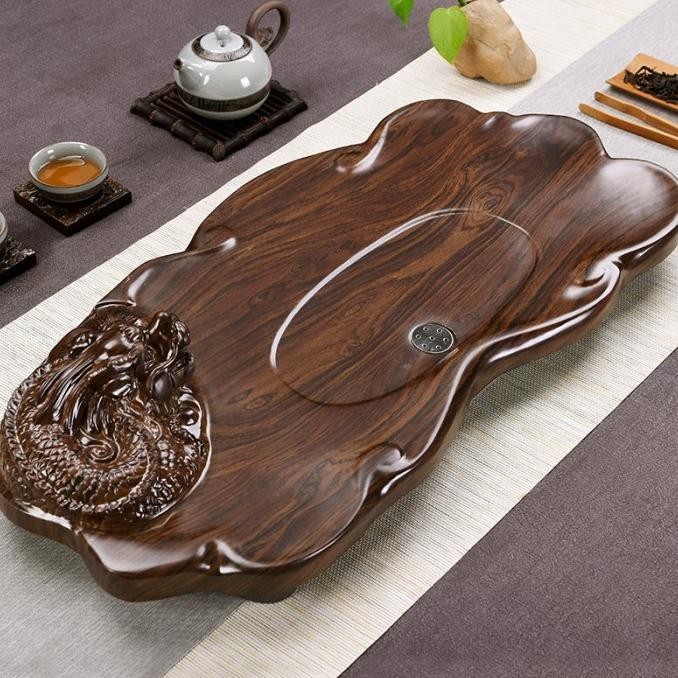 Jual NEW Chinese Tea Set Tray Ceremony / Meja Tatakan Teh Kayu Premium ...