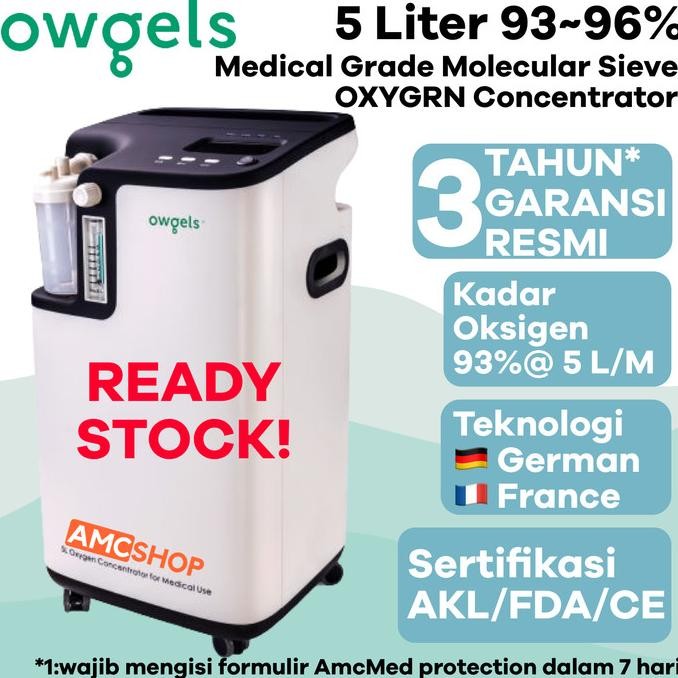 Jual Owgels 5Lpm Medical Grade Molecular Sieve Oxygen Concentrator ...