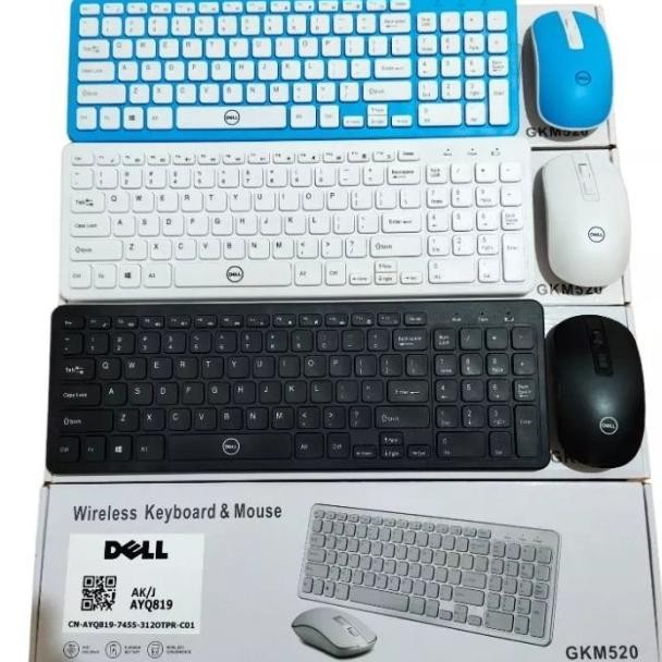 Jual Dell Wireless Keyboard & Mouse Combo Set Gkm520 Ter | Shopee Indonesia