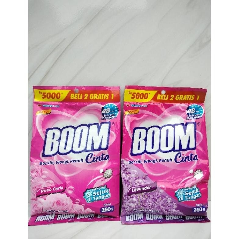 Jual PAKET HEMAT [ 3PCS ] 260g DETERGENT BOOM CINTA 5000 | DETERGENT ...