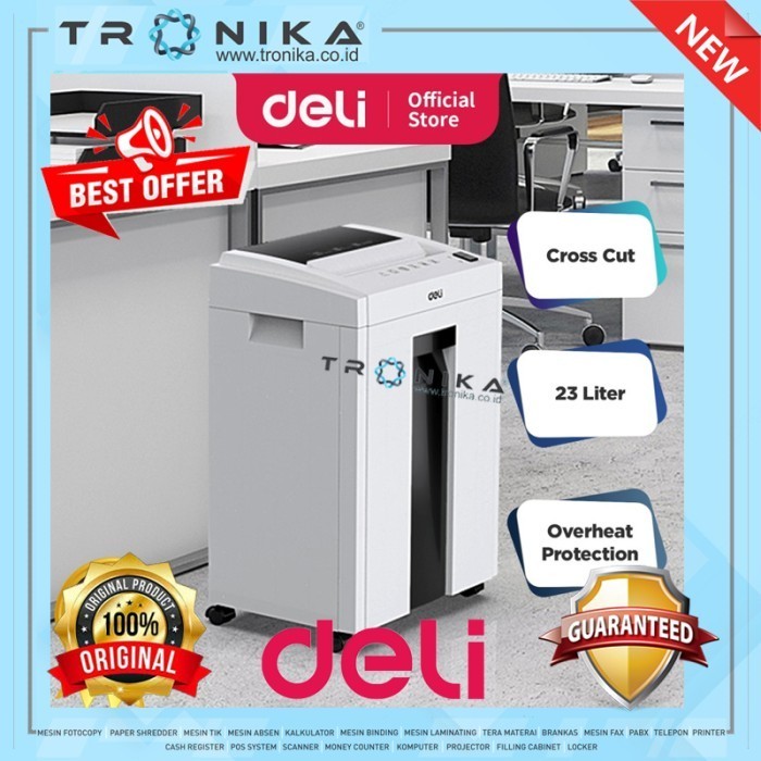 Jual Mesin Penghancur Kertas Deli E-9952 Original Garansi Resmi ...