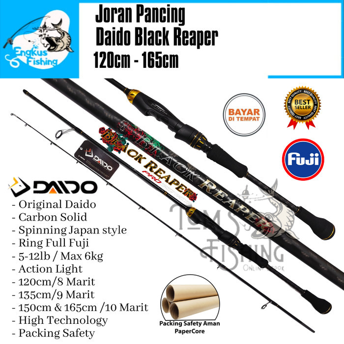 Jual JORAN PANCING DAIDO BLACK REAPER PRO SERIES CARBON SOLID 120CM ...