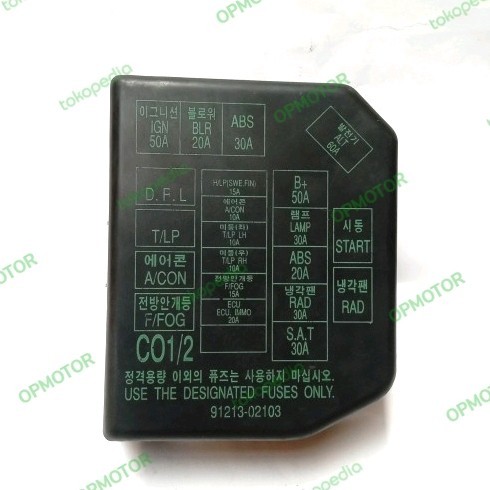Jual Tutup Cover Fuse Box Hyundai Atoz Kia Visto 91213-02103 Ori ...