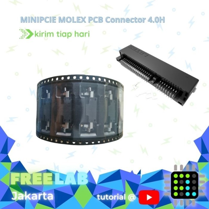 Jual Mini PCI Express Set 52PIN MINI PCIE PCI-E SOCKET MSATA Connector ...
