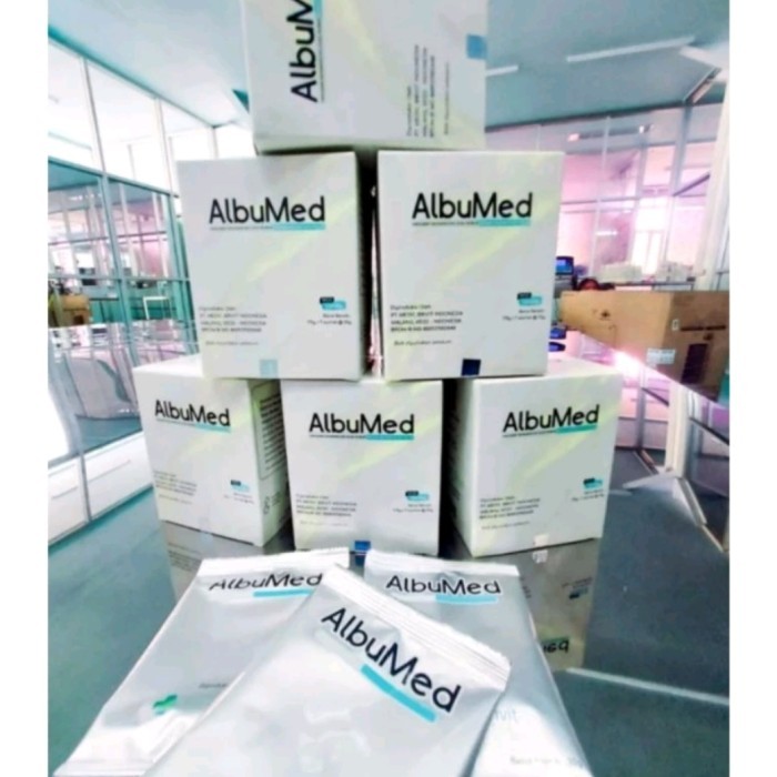 Jual NEW AlbuMED isi 7 Sachet Suplemen ALBUMIN (putih telur/colostrum ...