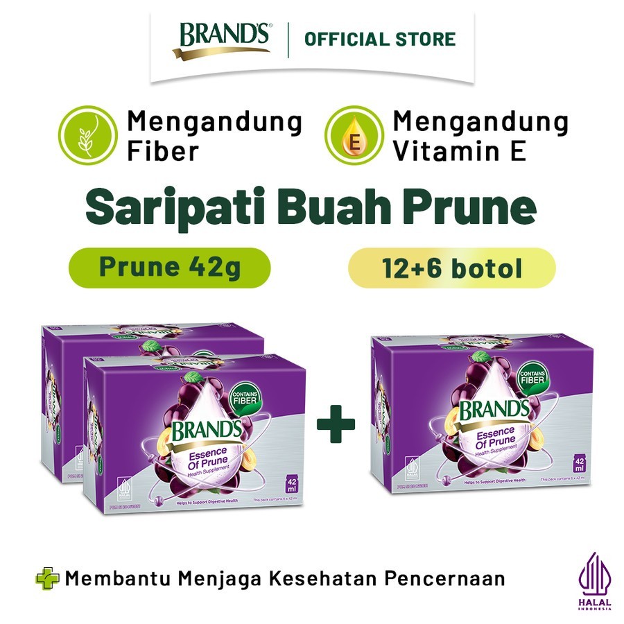 Jual Brand's Saripati Buah Prune Paket Jaga Kesehatan Pencernaan - 18 ...