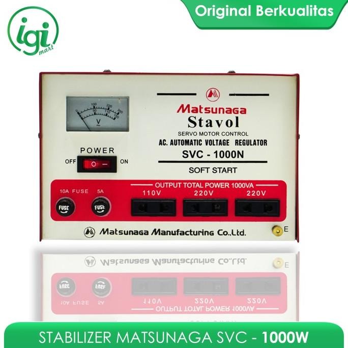 Jual Stavolt SVC 1000W Matsunaga / Stabilizer SVC 1000VA MTS / 1000 Watt | Shopee Indonesia