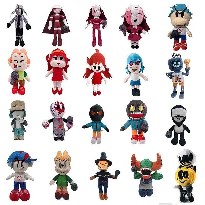 Jual 25cm Soft Spooky Skid Pump Boyfriend Lemon Monster Stuffed FNF Boy ...