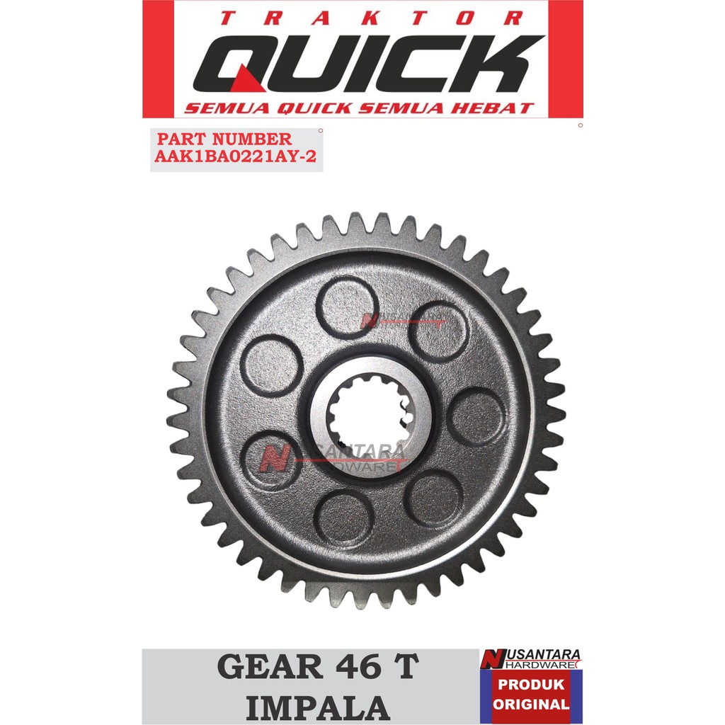 Jual gear 46 t traktor impala, gigi 46 mata traktor impala,gir 46 mata ...