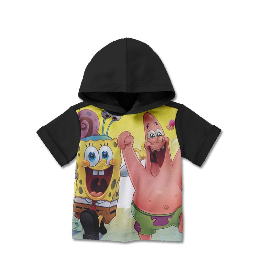 Jual Baju Kaos Hoodie Anak Spongebob Squarepants Kartun 3D BH-Spongebob ...