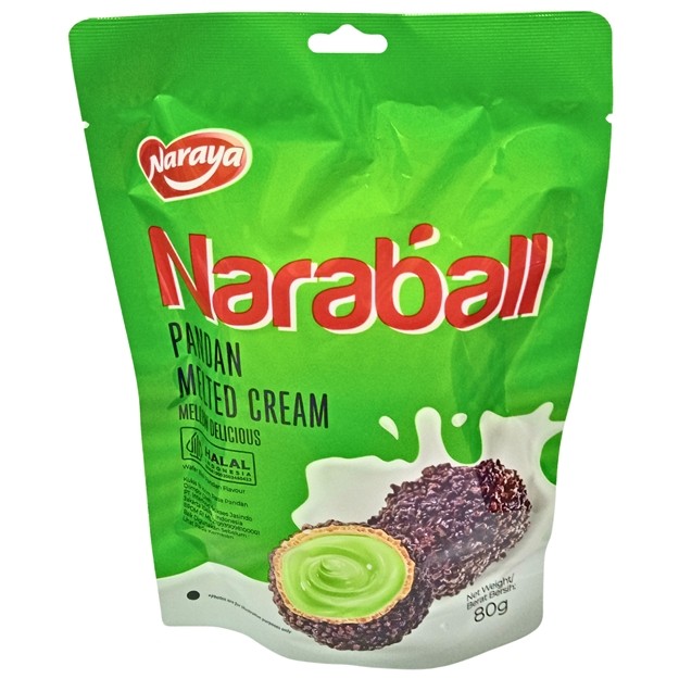 Jual S20475 NARAYA NARABAL PANDAN MELTED CREAM WAFER 80GR MAJU BERSAMA ...