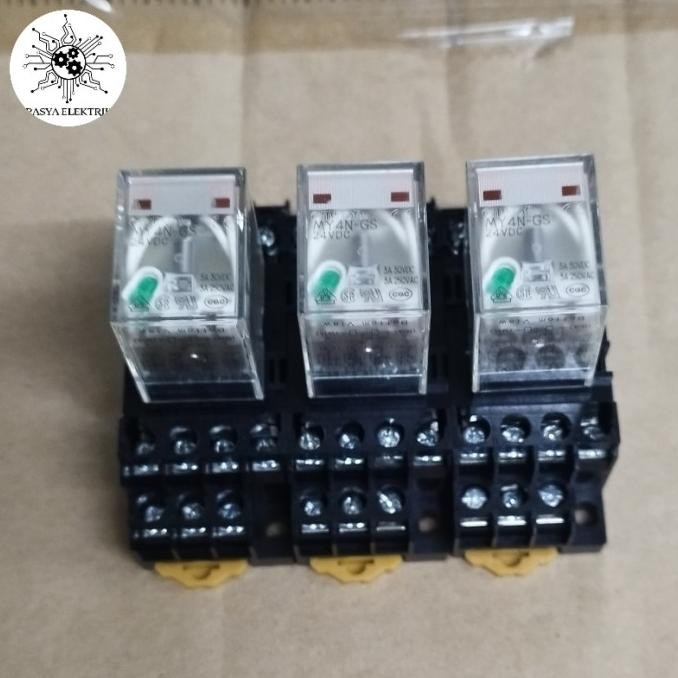 Jual MY4N-GS 24VDC RELAY+SOCKET OMRON 1011T | Shopee Indonesia