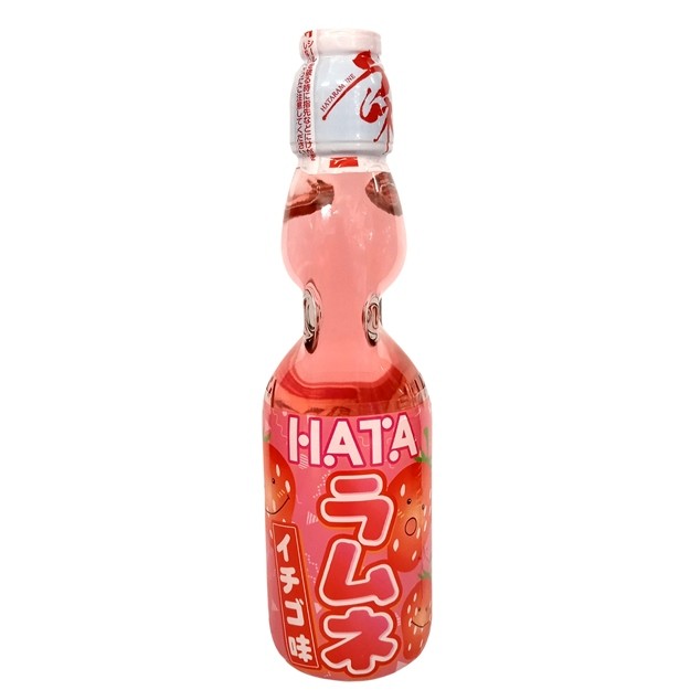 Jual S18459 HATA RAMUNE STRAWBERRY MINUMAN BERPERISA 200ML BOTOL MAJU ...