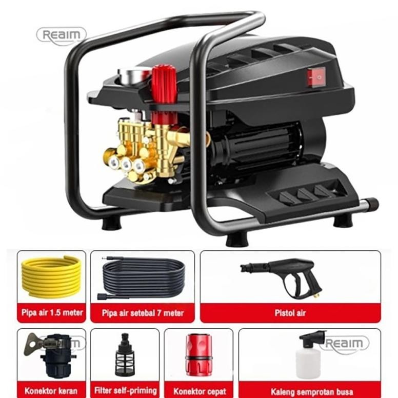 Jual Ang Reaim Jet Cleaner 300Bar 800W Dengan Pengukur Tekanan 7M ...
