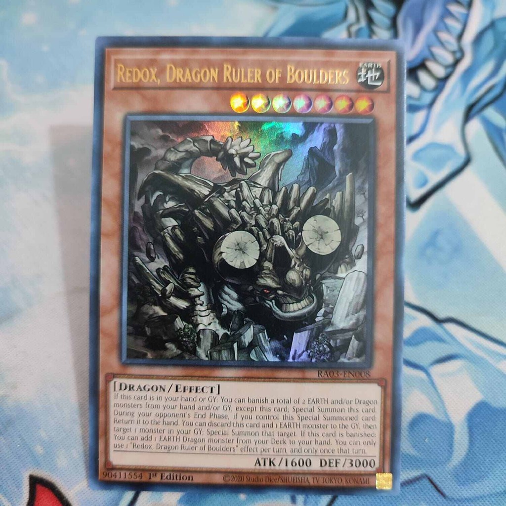 Jual yugioh redox dragon ruler of boulders RA03 ultra rare original ...