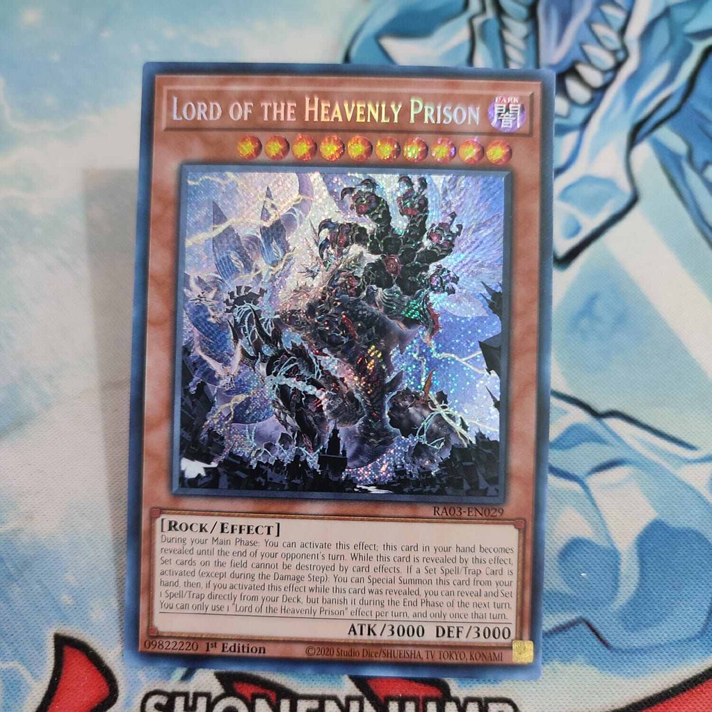 Jual yugioh lord of the heavenly prison RA03 secret rare original ...