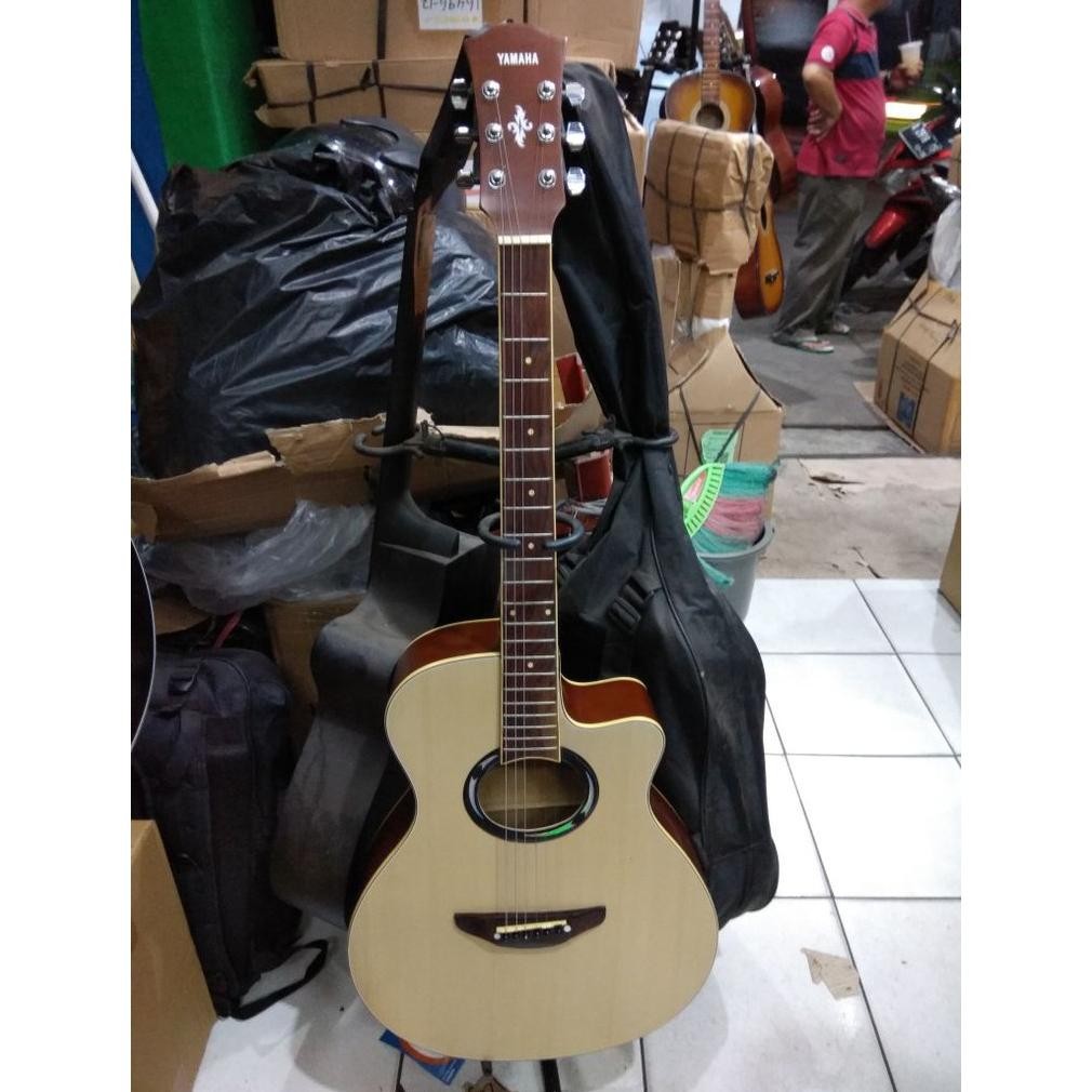 Jual Gi Akustik Elektrik Merk Yamaha Natural Tipe Apx500 Eq-7545 Senar String Trusrod Murah ...