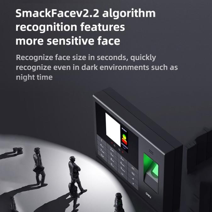 Jual Deli Face Recognition Attendance Machine E3765 | Shopee Indonesia