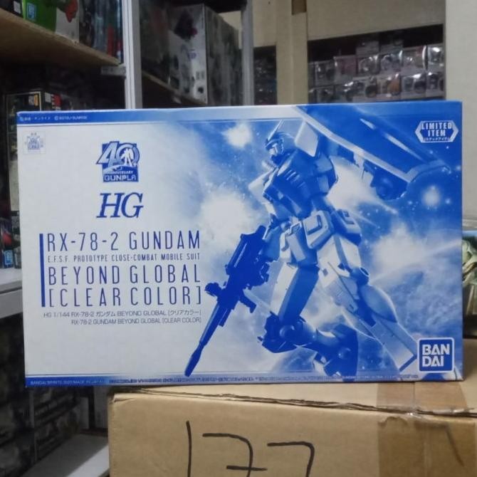 Jual HG 1/144 RX-78-2 GUNDAM (BEYOND GLOBAL CLEAR COLOR 60710 | Shopee Indonesia