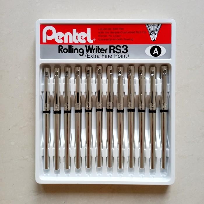 Jual Pena Pulpen Pen Tinta - Pentel Rolling Writer Rs3 Original Japan ...