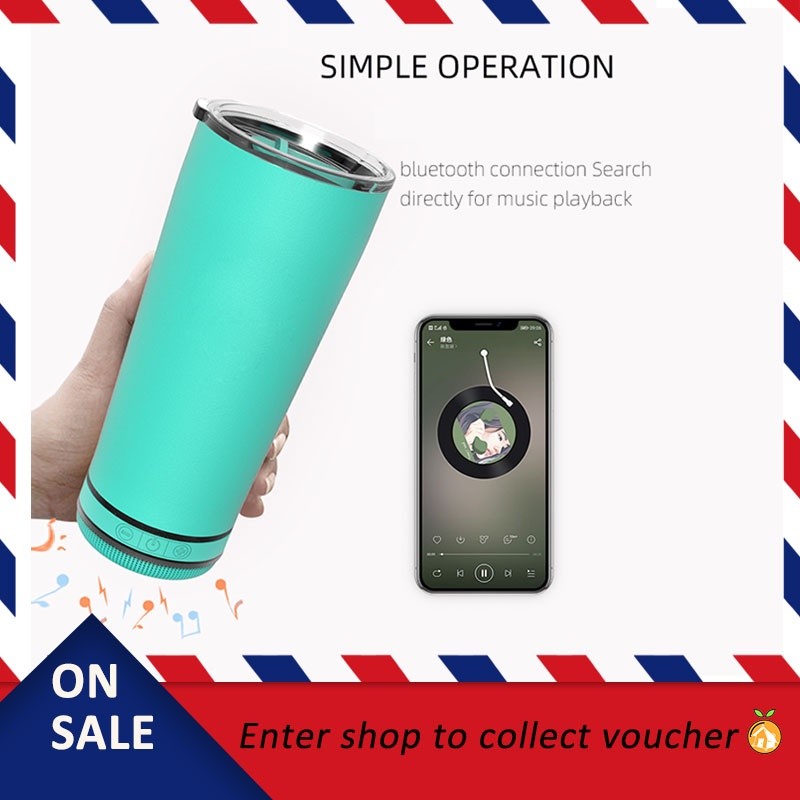 Jual Speaker Bluetooth Gelas Musik Bluetooth Portabel Tumbler Anggur ...