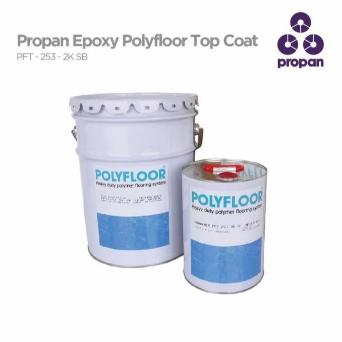 Jual Cat Epoxy Lantai PROPAN POLYFLOOR Top Coat PFT-253 2K SB (5 kg-set ...