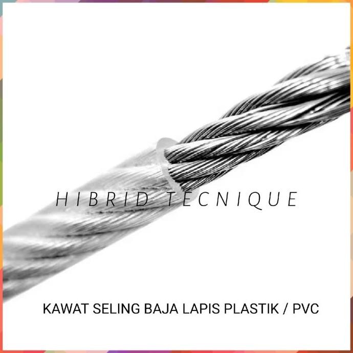 Jual Terhemat Kabel Tali Seling Baja Lapis Selang 2 3 4 5 6 8 10 12 Mm ...