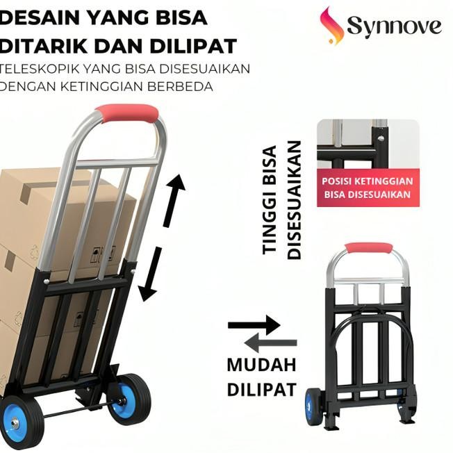 Jual Troli Lipat Portable Kokoh Troli Barang Multifungsi Troli Galon ...