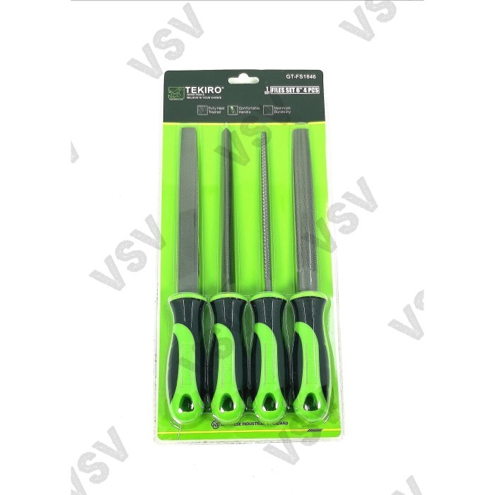 Jual Cuci Gudang Tekiro Files Set 6" 4Pc Kikir Set 6" 4Pc Kikir Tekiro ...