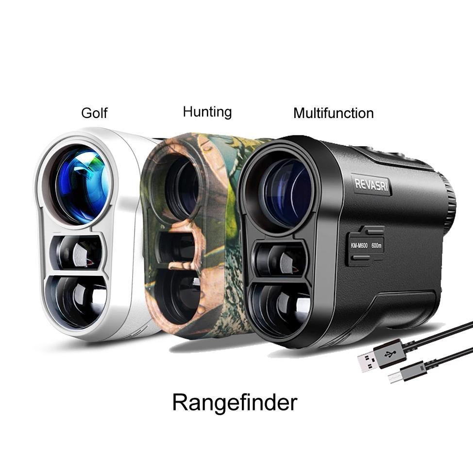 Jual revasri golf laser rangefinder 600m telescope with flag-lock slope pin distance meter for ...