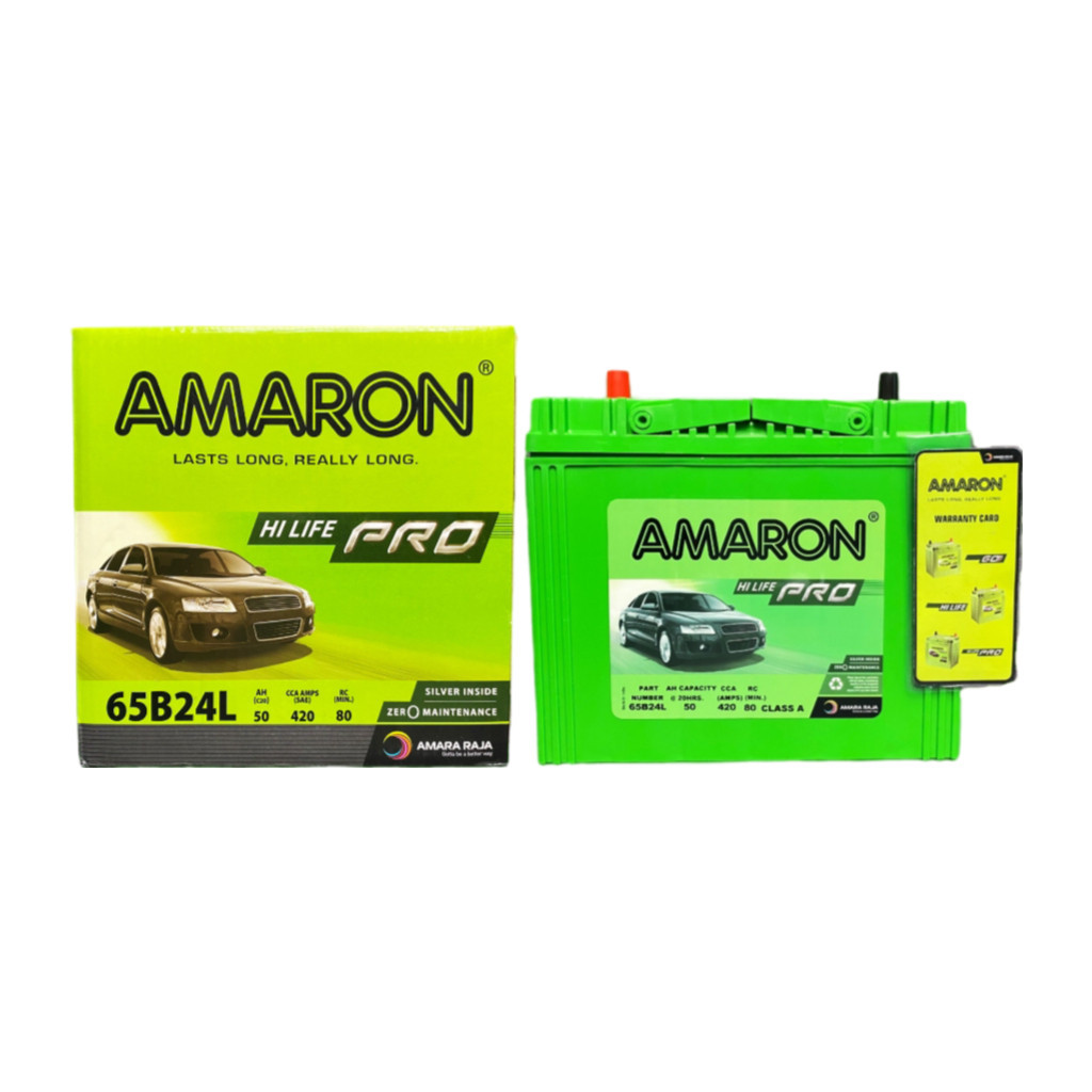 Jual Amaron Hi Life Pro Aki Kering Mobil 65B24L / NS60L - 12V / 50Ah Bebas Perawatan | Shopee ...