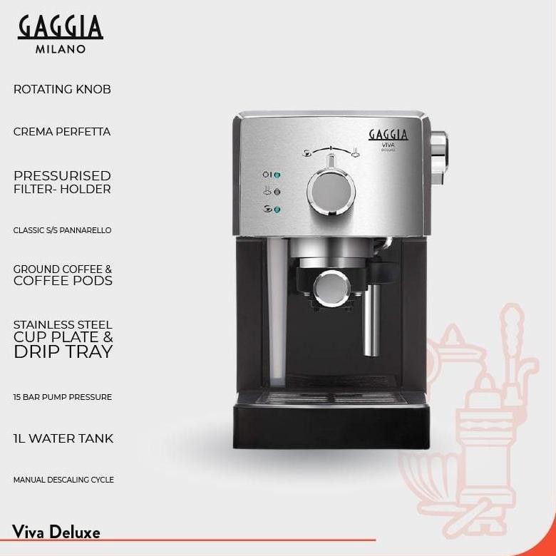 Jual Selen Gaggia Viva Deluxe Manual Coffee Machine / Mesin Kopi ...