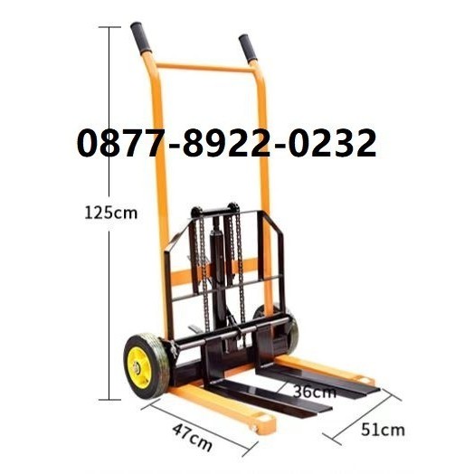 Jual Mini Hand Stacker Trolley Troli Mobil Truck Hand Lift 200 kg ...