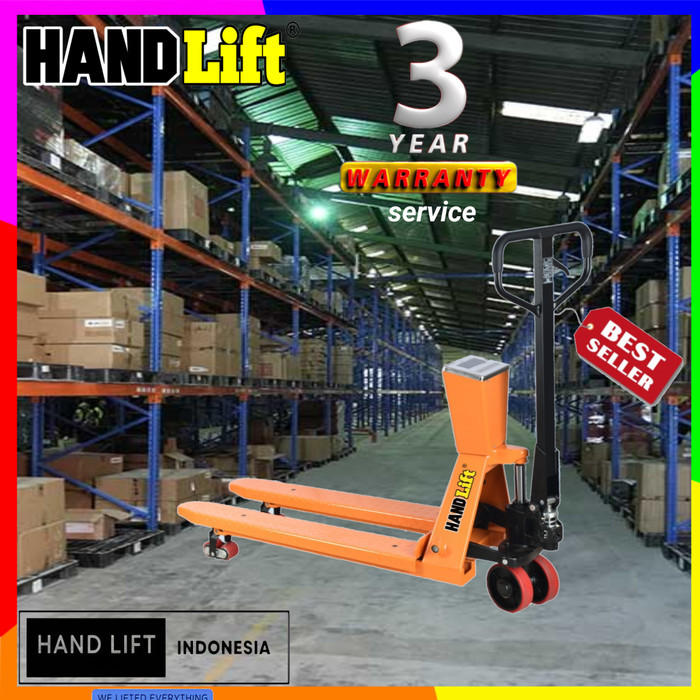 Jual jual hand pallet timbangan plus printer 3Ton / handlift / hand ...