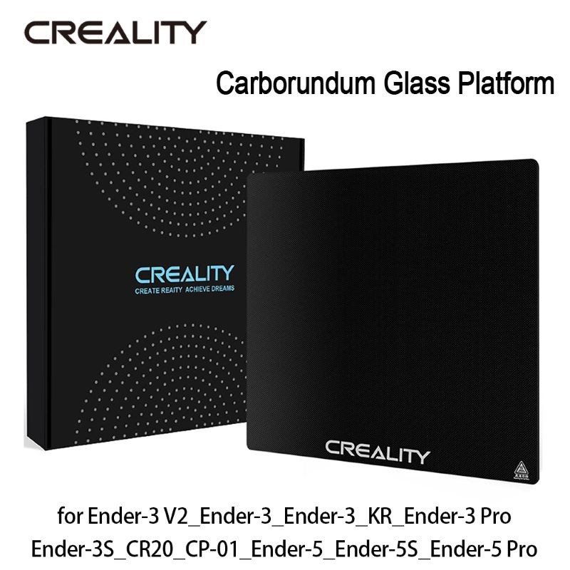 Jual Creality Carborund Tempered Glass Bed 235x235x4mm 3D Printer Platform Build Plate Untuk ...