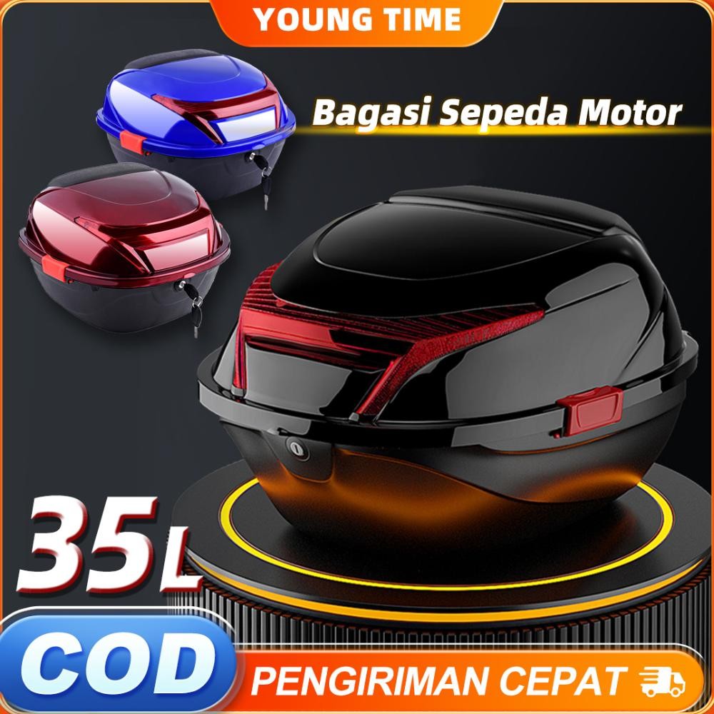 Jual Box Motor 35l Box Belakang Motor Kapasitas Tas Motor Tailbag Kotak ...