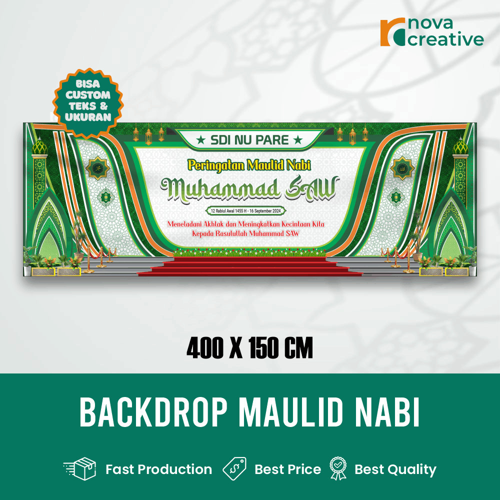 Jual Cetak Backdrop PHBI Banner Custom Gratis Desain 400 x 150 | Shopee ...