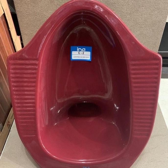 Jual Closet Kloset Jongkok INA Maroon C-2 Single Bowl Toilet | Shopee ...