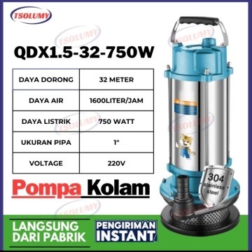 Jual POMPA CELUP SOMY 1" QXD-1.5-32-750W SUBMERSIBLE PUMP AIR KOTOR/KOLAM/DLL | Shopee Indonesia