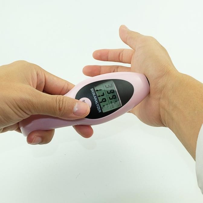 Jual Lcd Digital Water Moisture + Oil Face Skin Body Care Meter Tester ...