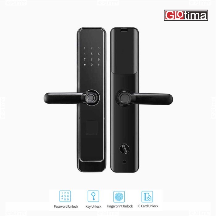 Jual Kunci Pintu Digital Smart Door Lock Password Fingerprint Card XR24 | Shopee Indonesia