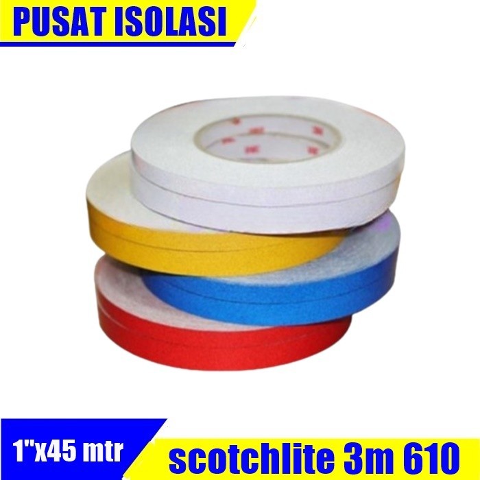 Jual Jual Scotlight 3M 610 Reflective Kuning-Merah-Biru-Putih 1'' X 45 Meter | Shopee Indonesia