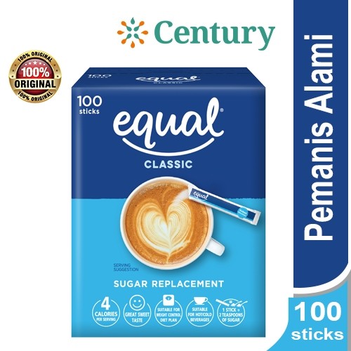 Jual EQUAL CLASSIC 100 STICKS / PEMANIS / GULA/ MAKANAN / MINUMAN ...